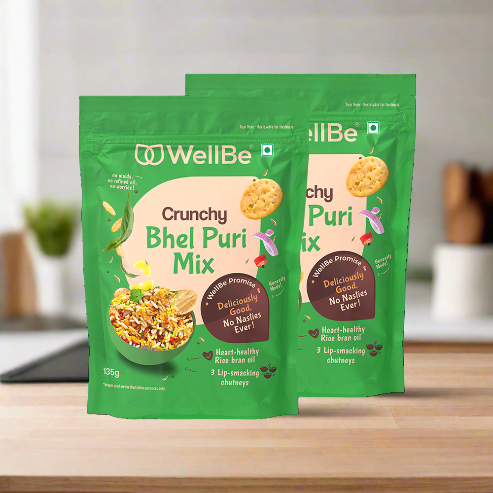 WellBe Bhelpuri with Chutney(Pack of 2) – Wellbefoods